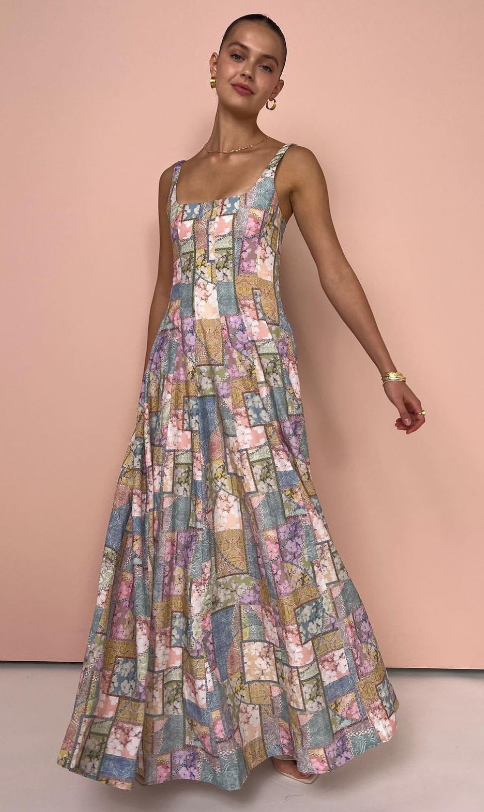 Claudette Dress (Brindle print) - First Date Rentals