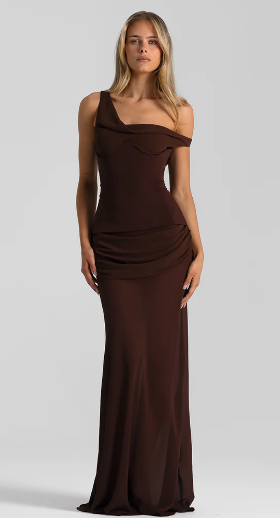 Cadence Gown (Espresso) - First Date Rentals